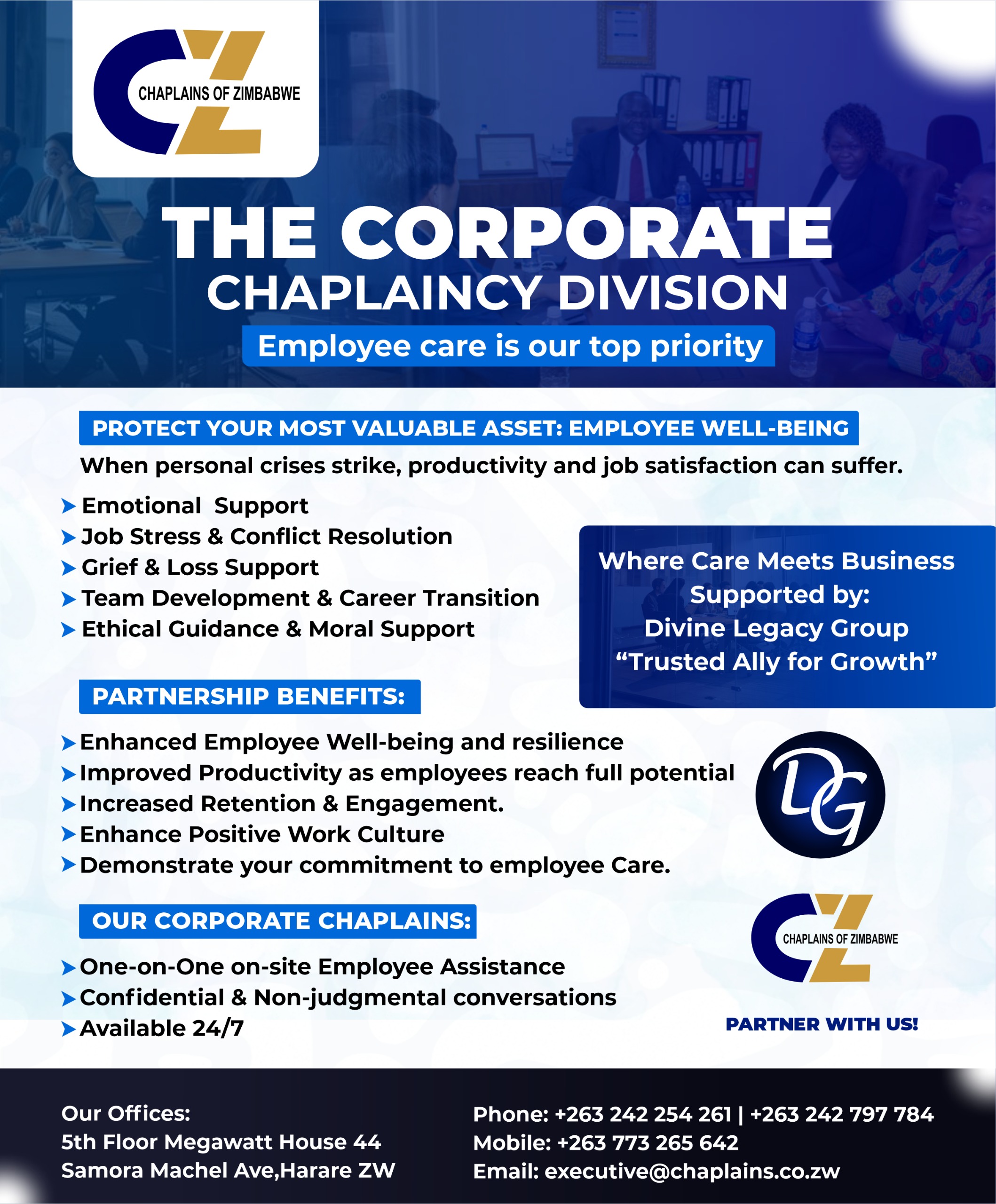 Services | Chaplains of Zimbabwe "Compassion without borders"